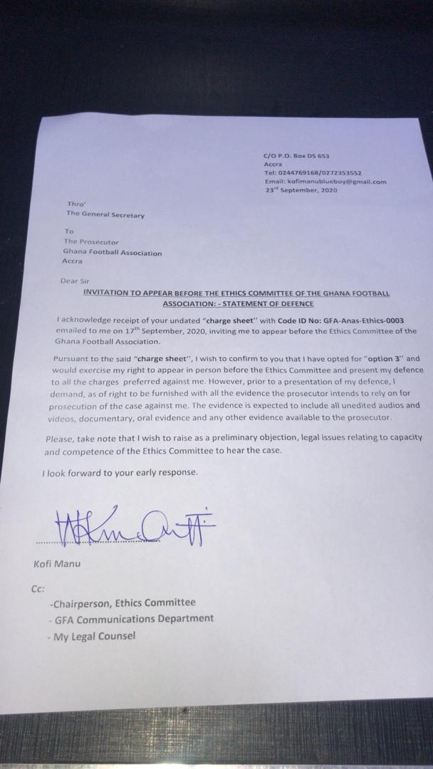 Number 12 exposé: Kofi Manu opts to appear before Ethics committee to ...