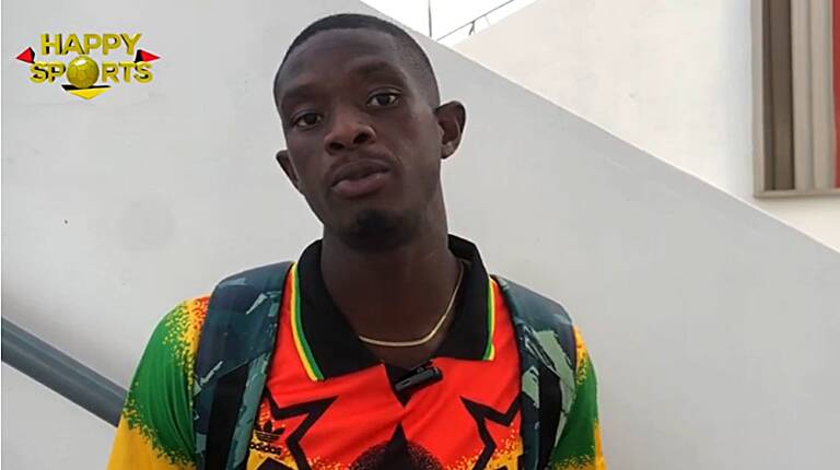 CAA Regional II Championship gold medalist Kennedy Ocansey speaks after ...