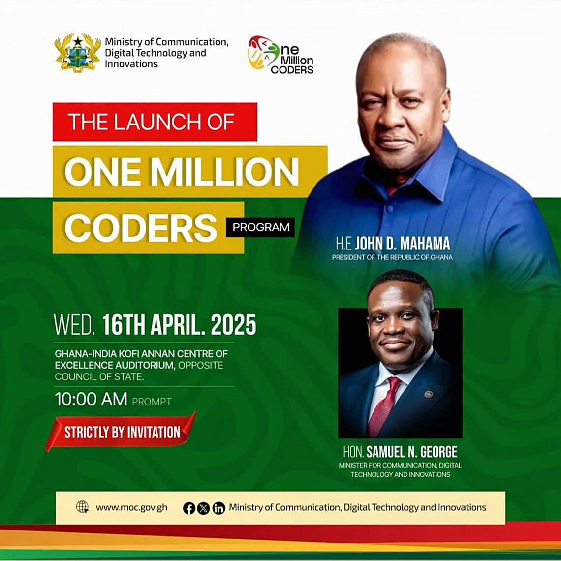 One Million Coders initiative aims to empower Ghana’s tech-savvy ...